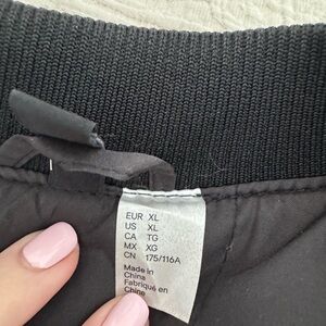 H&M | Jackets & Coats | Hm Racing Bomber Jacket Black And Blue | Poshmark